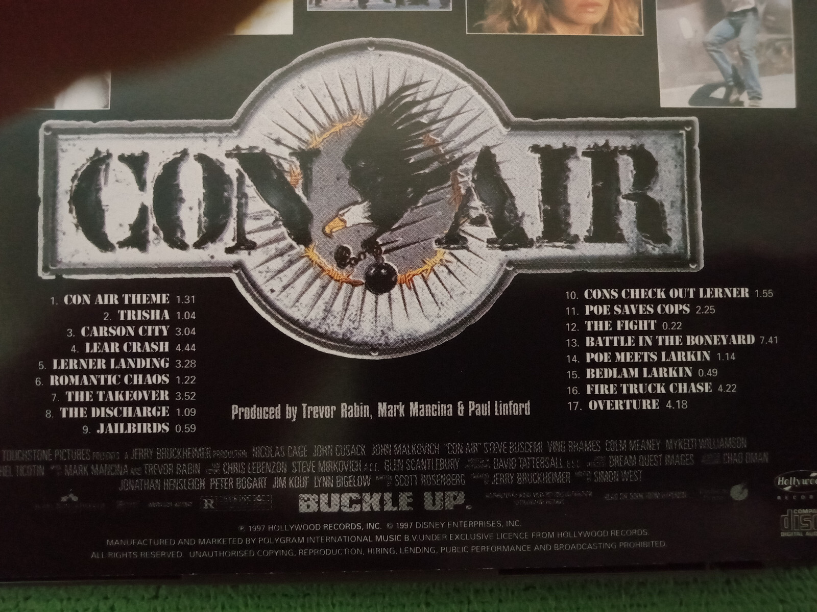 Con Air. Film Soundtrack. Compact Disc. 1997. Made In Germany | eBay