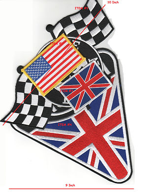 CAFÉ RACER ROCKERS TON-UP BOYS 59 BIKER JACKET 10" PATCH: UK + US ...