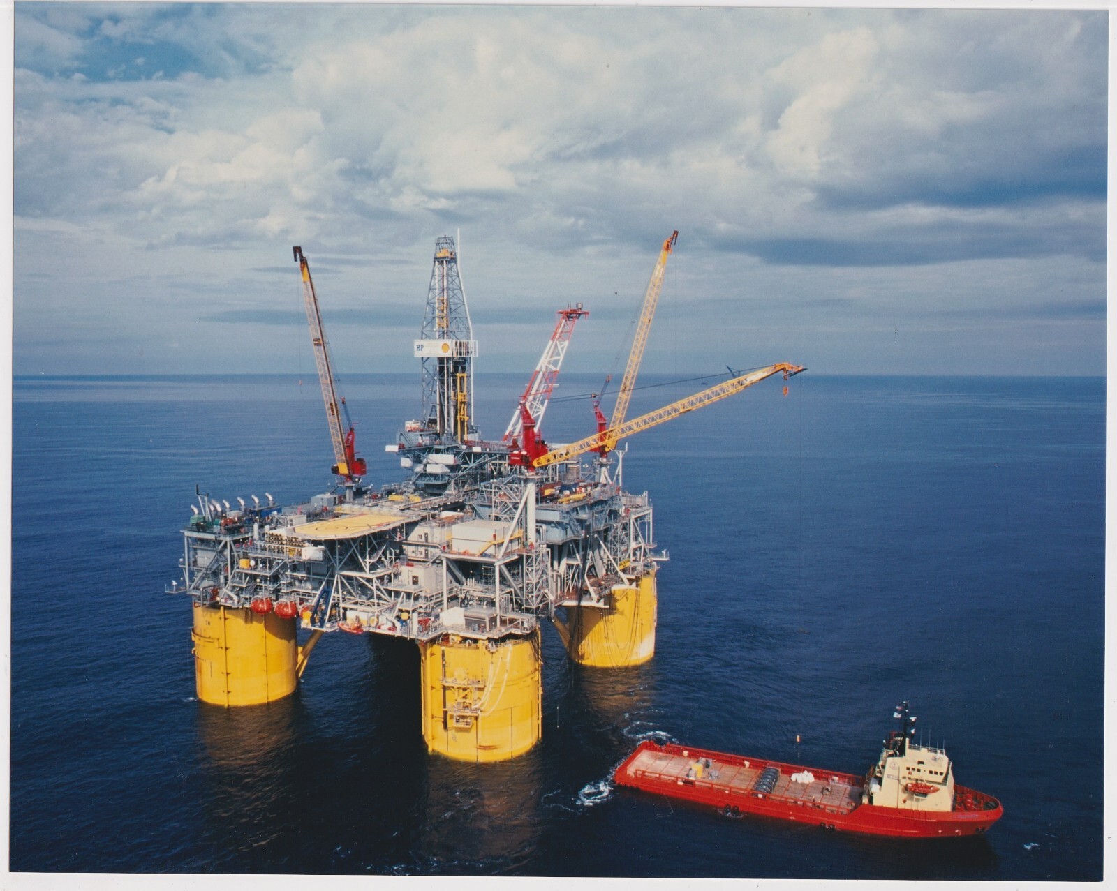 SHELL OIL PLATFORM LOCATED in GULF of MEXICO * Classic VINTAGE 2000 ...