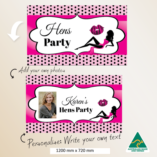 Bachelorette Hens Party Canvas Large Banner Scene Setter Backdrop ...