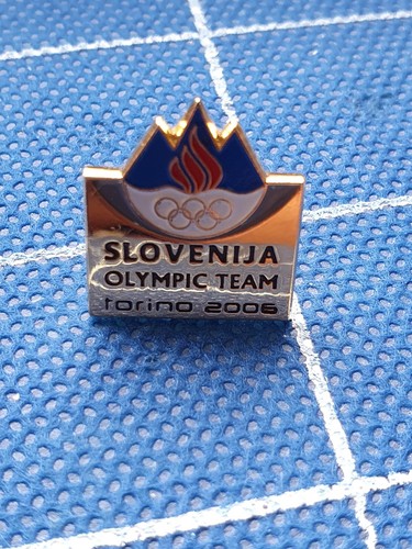 Pin badge NOC SLOVENIA Olympic Committee Winter Olympics games Torino ...