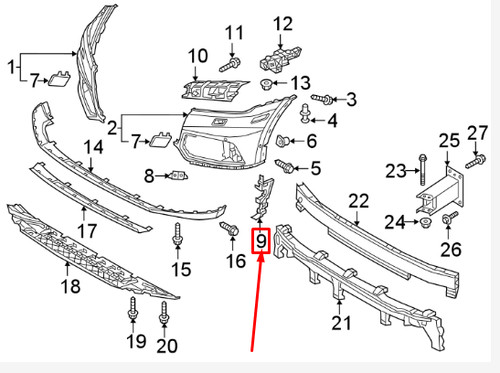 NEW AUDI Q5 FY FRONT LEFT BUMPER COVER BRACKET 80A807277 ORIGINAL 80A ...