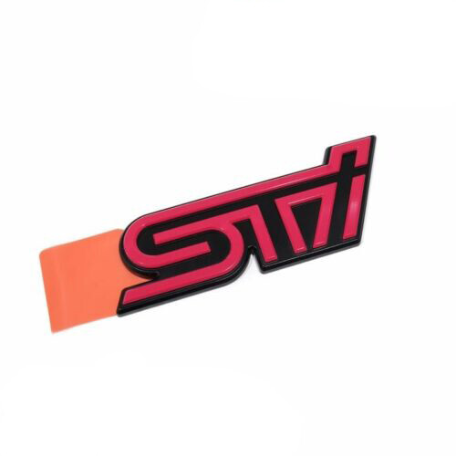 OEM 2005 Subaru Impreza WRX STi Rear Trunk Emblem Pink And Black NEW ...