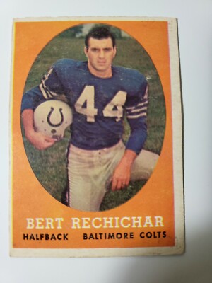 1958 Topps Bert Rechichar VG card #74 | eBay
