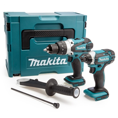 Makita 18V LXT DHP458Z Combi Drill & DTD152Z Impact Driver Makpac Bare ...