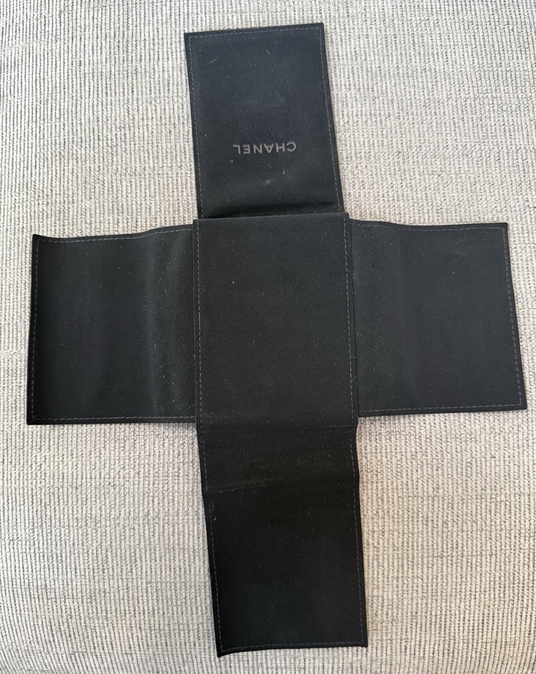 Chanel Box With Velvet Inserts Empty 4.5” x 4.5” | eBay