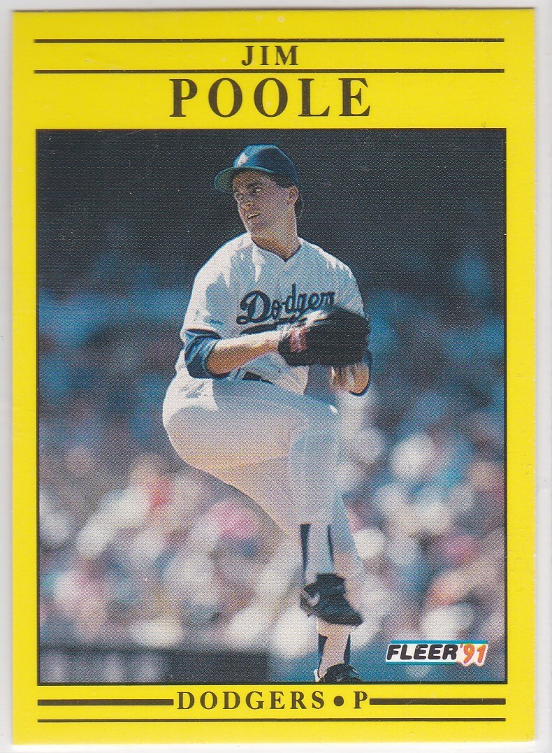 M) 1991 Fleer Baseball Trading Card - Jim Poole #217 | eBay