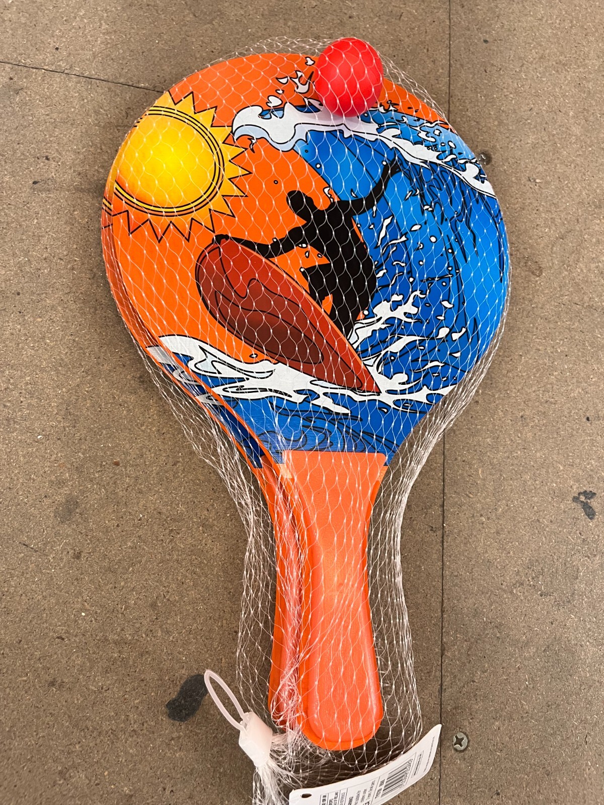 Wooden Racket Beach Paddle Bat and Ball Set Picnic Family Outdoor ...