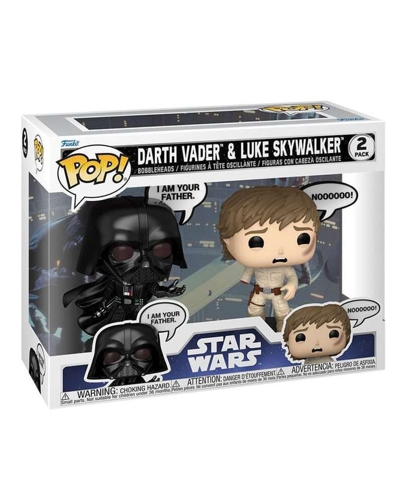 Darth Vader & Luke Skywalker (I am your father. / Nooooooo!) (2-Pack ...