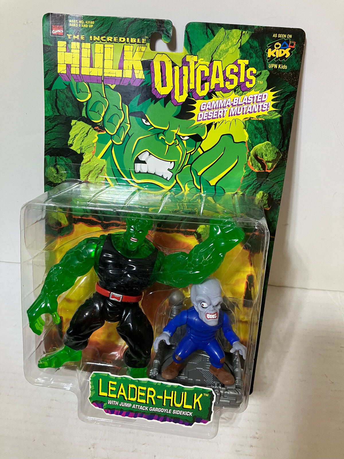 1997 ToyBiz The Incredible Hulk Outcasts Leader-hulk Action Figure ...