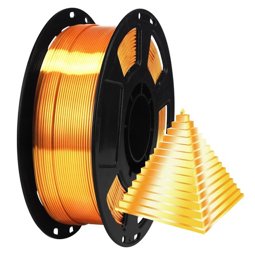 Silk Gold PLA Filament, 1kg 2.2lbs 1.75mm 3D Printing Material, Widely ...