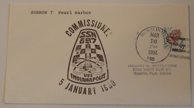 USS Indianapolis (SSN 697) March 16 1994 Honolulu Hawaii | eBay