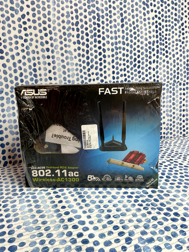 ASUS PCE-AC56 Dual-band PCI-E Adapter 802.11 ac Wireless-AC1300 - New ...