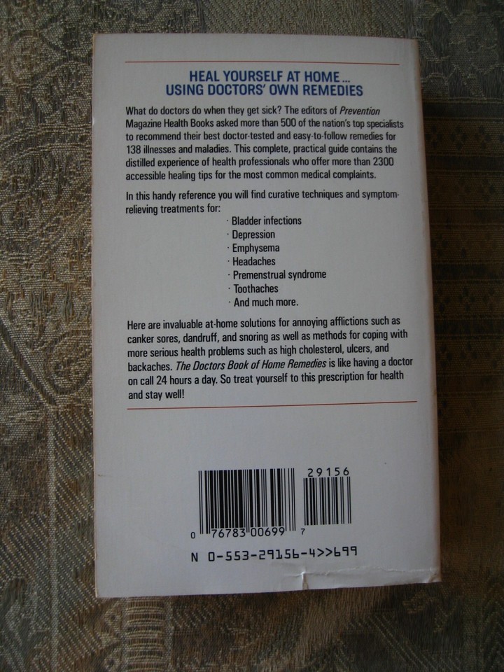 Debora Tkac - The Doctors Book of Home Remedies - 1991 - paperback | eBay