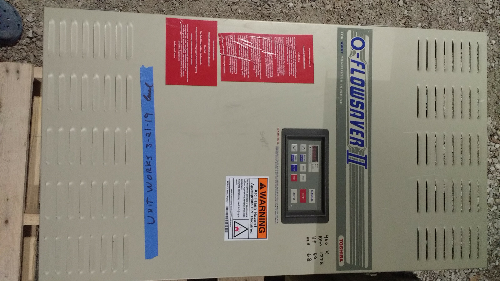 Toshiba Q-Flowsaver II FLOWQ2U4600 Transistor Inverter Drive, 60HP ...
