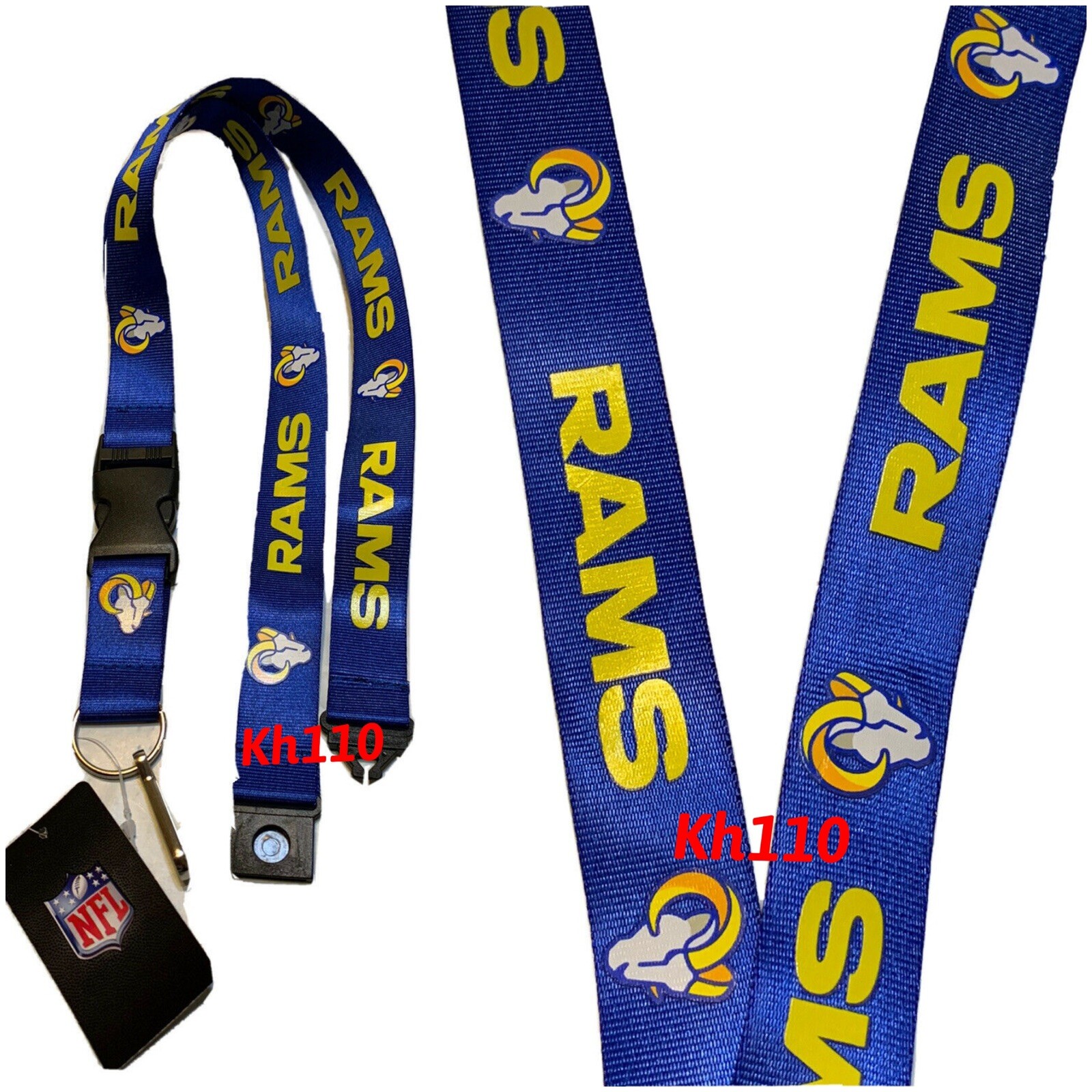 NFL Los Angeles Rams Clip On Lanyard (New Logo) | eBay