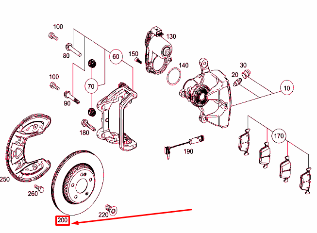 Disque de frein arrière MERCEDES-BENZ E W213 A0004231712 NEUF ORIGINE ...