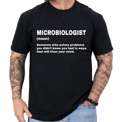 Microbiologist Definition T-shirt Funny Gifts Profession Shirt Men ...