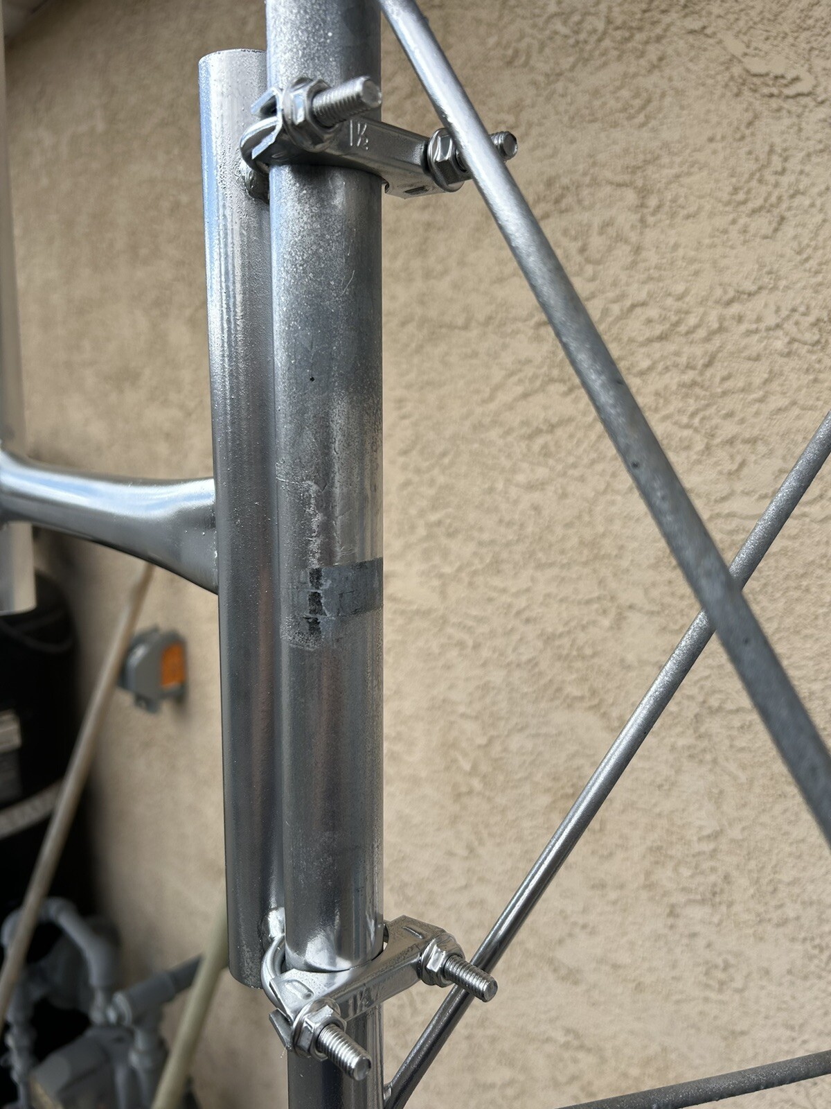 Antenna Tower Side Arm Mount 1 5/8"Mounting pipe 18 inches tall. 12 ...