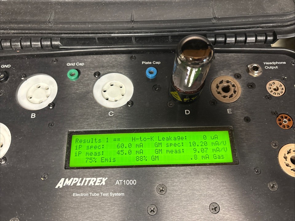 Pair Arvin 7591 Power Vacuum Tubes Amplitrex Tested NOS Strong Matched ...