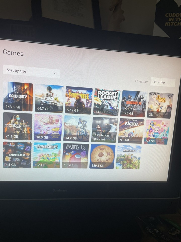 1TB Microsoft Xbox One S games Console & Series S/X Controller +Games ...