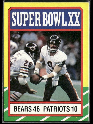 1986 Topps Super Bowl XX - Jim McMahon / Matt Suhey SBXX #8 | eBay