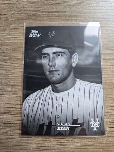 2024 Topps Black and White Nolan Ryan Topps Vault SP #108 Mets | eBay