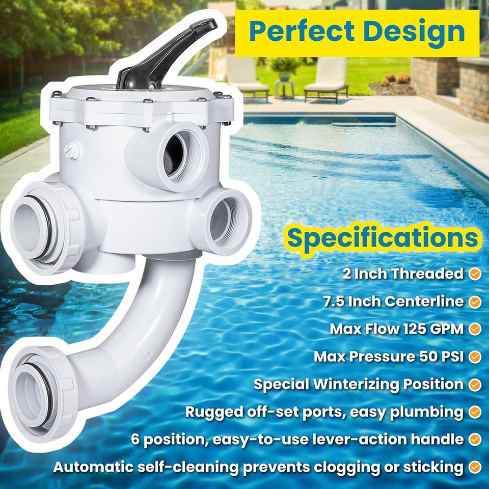 Pentair 261055 Multiport Valve Kit 2Inch for Triton II Sand and Quad D ...