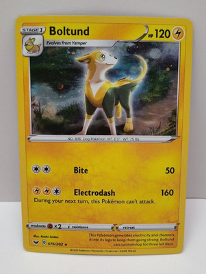 Boltund 076/202 Sun and Moon Base Set Cosmo - Pokemon TCG | eBay