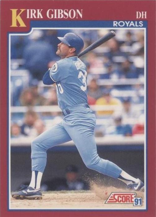 1991 Score Rookie & Traded - Kirk Gibson #18T for sale online | eBay