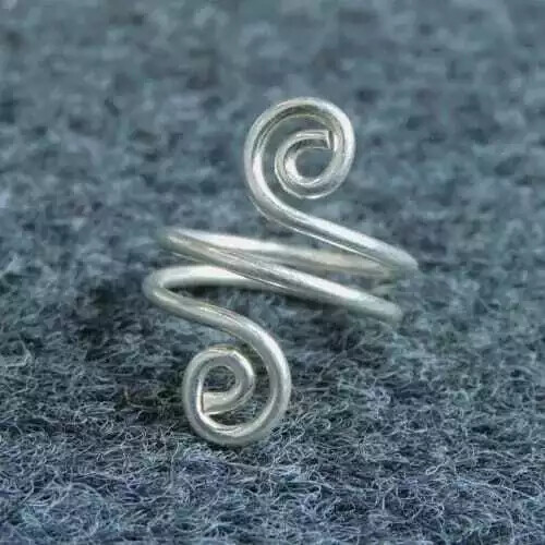 925 Sterling Silver Arthritis Splint Handmade Adjustable Ring For Men ...