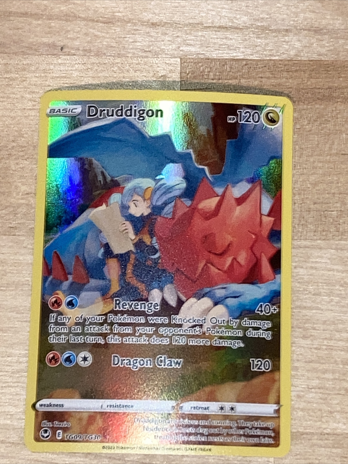 Druddigon TG09/TG30 Gallery Full Art Ultra Rare Card Pokémon Silver ...