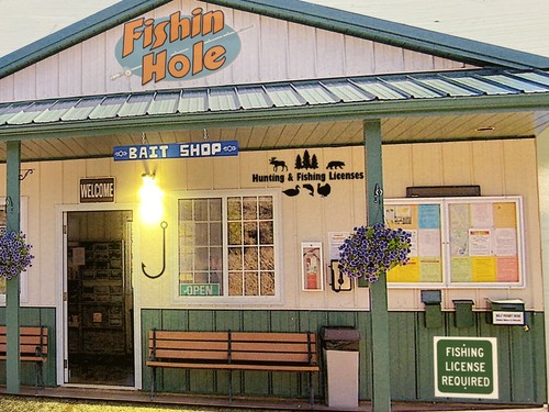 HO Scale Scratch Built "BAIT SHOP" Fishing Building Flat LED Walthers ...