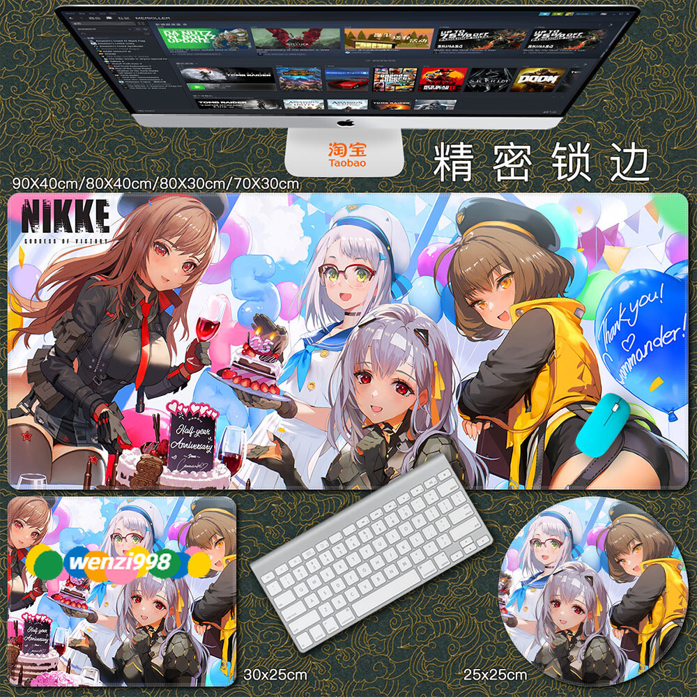 Goddess of Victory NIKKE Desk Mat Alastor Mouse Pad Big Game Mat ...