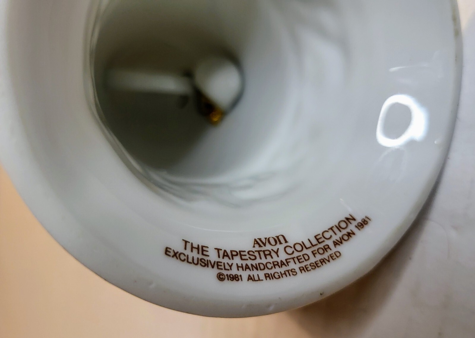 Vintage Avon Porcelain Bell with Dove The Tapestry Collection Bell ...