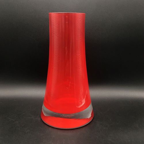LSA International Heavy Red Art Glass 9" Handmade Vase | eBay