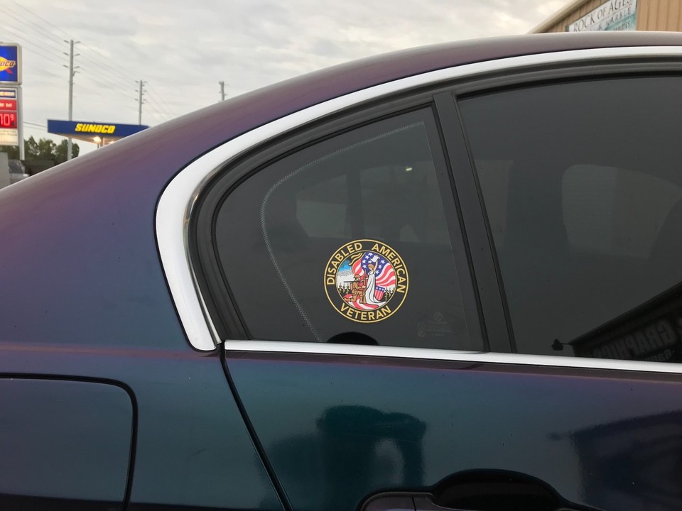 DAV Disabled American Veterans Sticker United States Car Bumper Decal ...