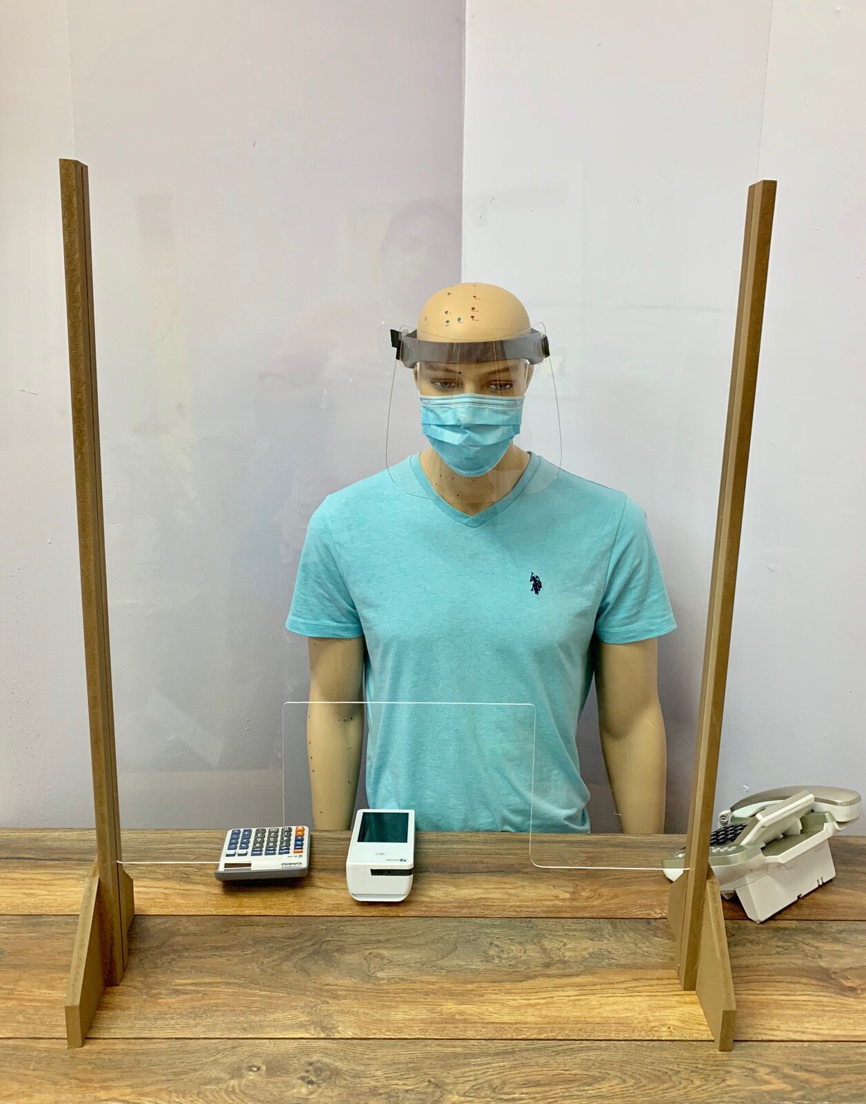 USA FACE SHIELD Eye Nose Mouth Protection Anti Spit Splash Sneeze ...