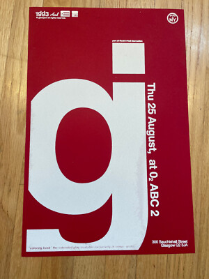 Glassjaw glasgow screen printed Show Poster 12x19" alt hardcore head ...