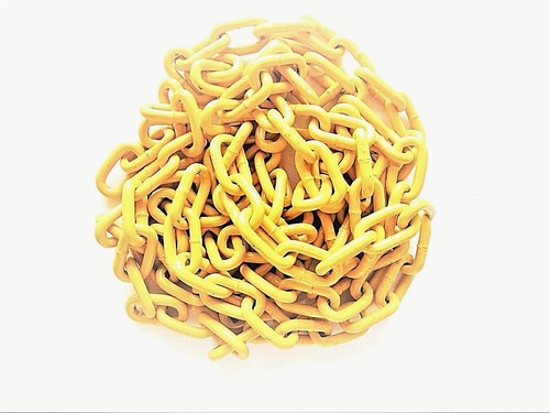 Yellow Powder Coated Metal Safety Chain 6mm - sold in multiples of one ...