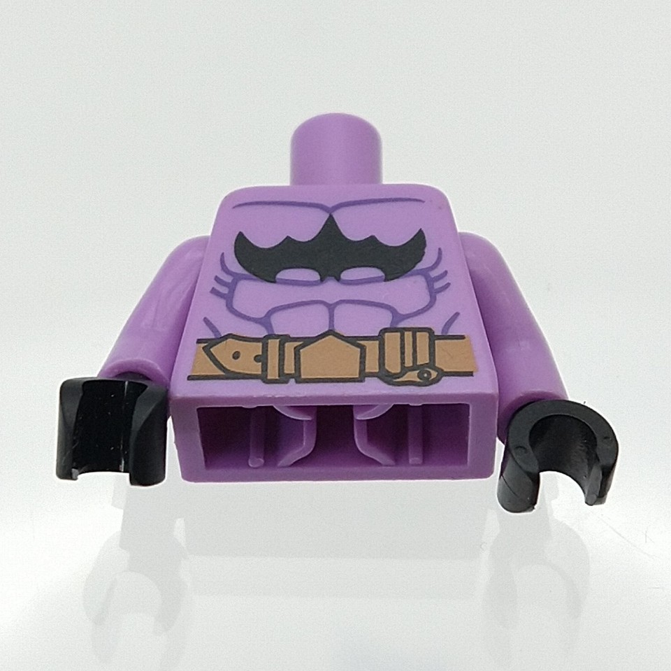 LEGO - Batman Logo Upside Down - Purple Torso w/ Muscles & Gold Belt ...