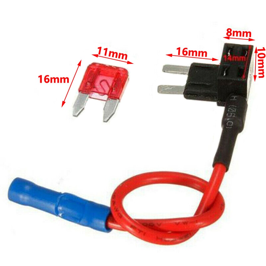10Pcs Fuses Splitter ATM Fuse Tap Fuse Holder 12V 10Amp Car Add A ...