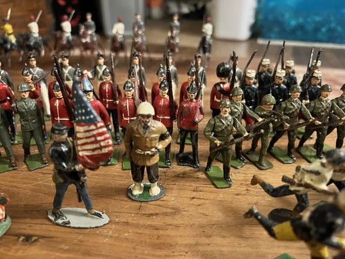 Vintage metal Military Toy Soldiers Painted Figures Collection Lot | eBay