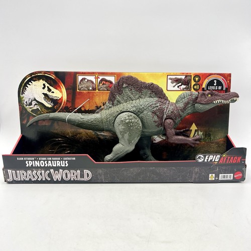 JURASSIC WORLD Epic Attack Intensifying Damage Spinosaurus Figure 2024 ...