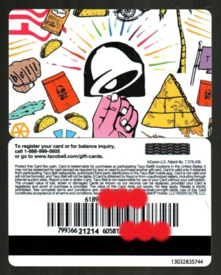 TACO BELL Mystical Taco Bell ( 2020 ) Gift Card ( $0 ) V2 | eBay