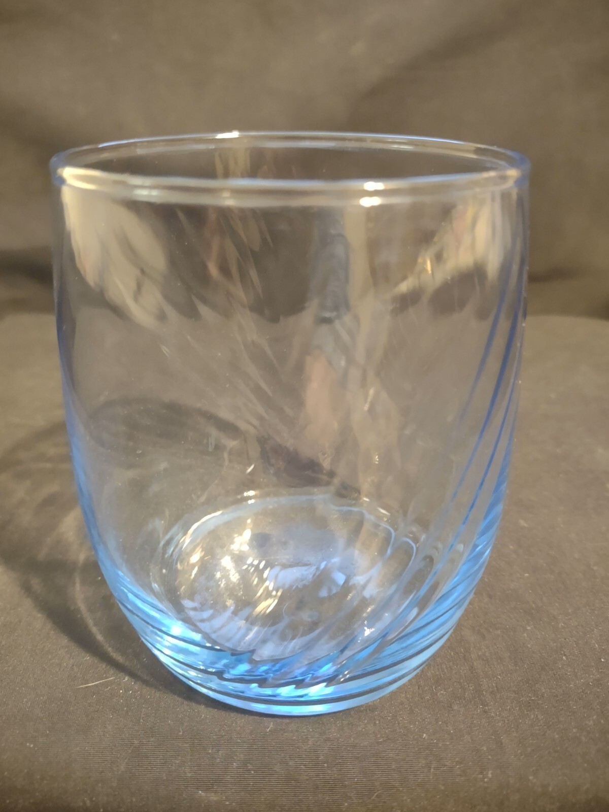 Set of 7 Vintage Libbey Optic Blue Swirl Glasses 3 ¾” | eBay