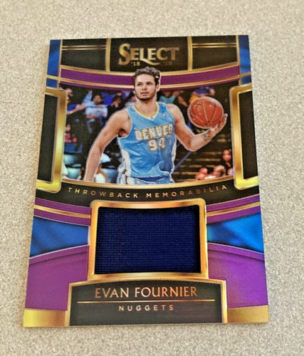 2018-19 Panini Select Throwback Purple Prizm #TM-EFN Evan Fournier ...