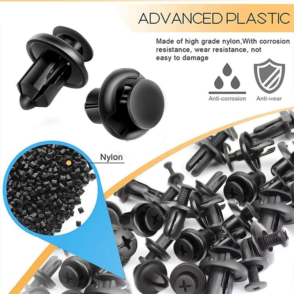 650PCS Car Body Retainer Clips Auto Fasteners Push Trim Pin Rivet ...