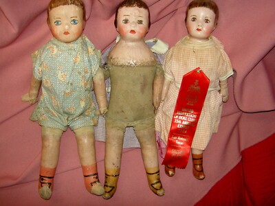 Early 1919 pre-patent, 14" Ella Smith Alabama Baby doll, blue eyes ...