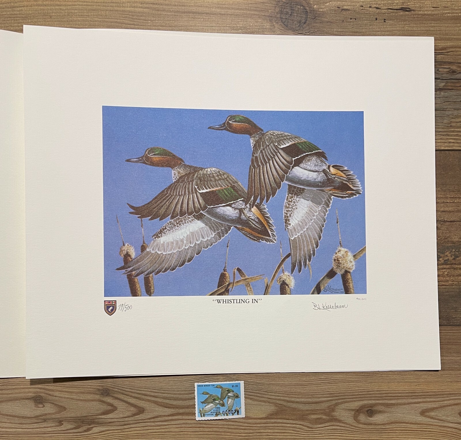 1980 ILLINOIS - State Duck Stamp Print | Grelly USA